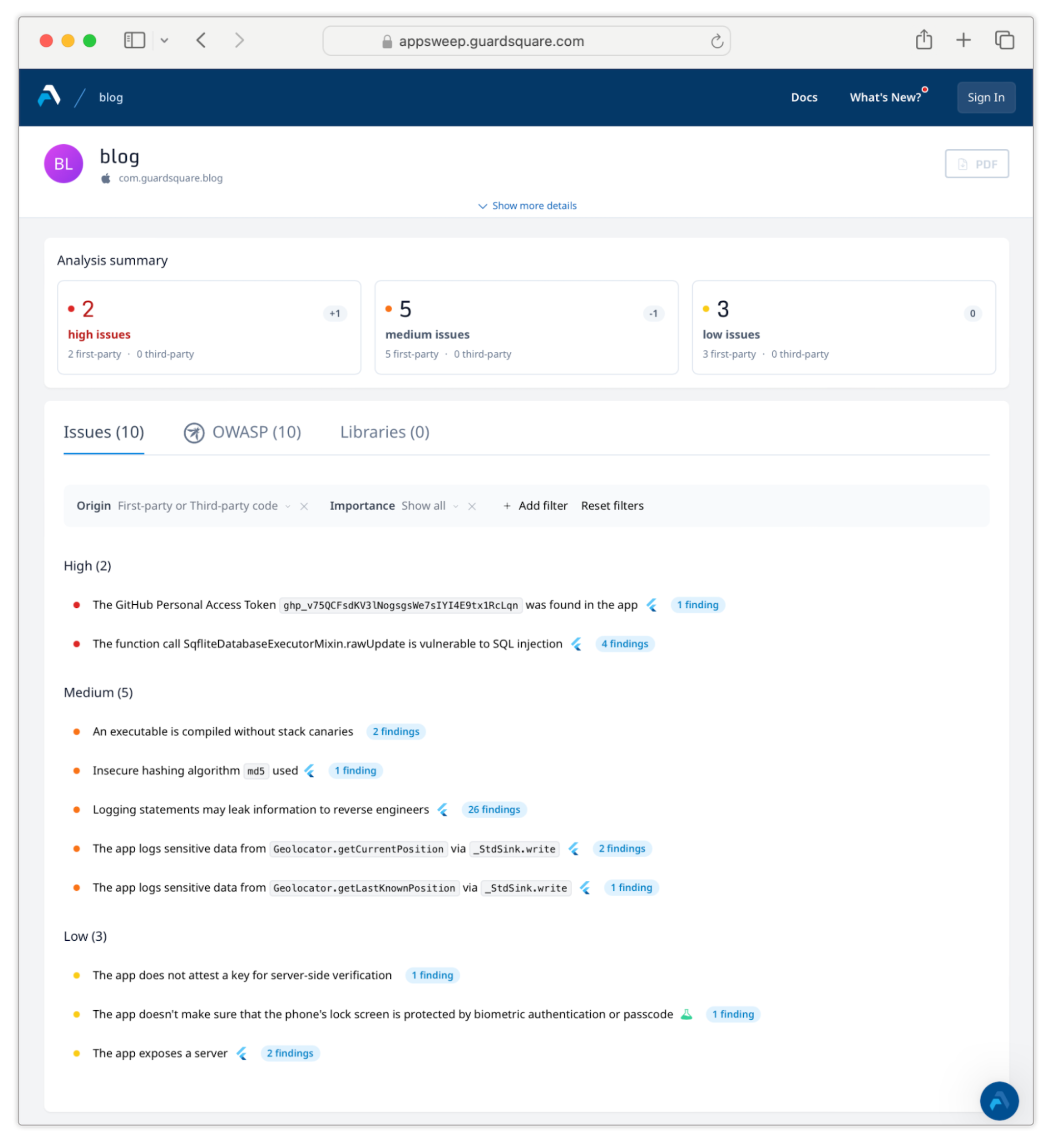 Mobile App Security Testing For Flutter Guardsquare